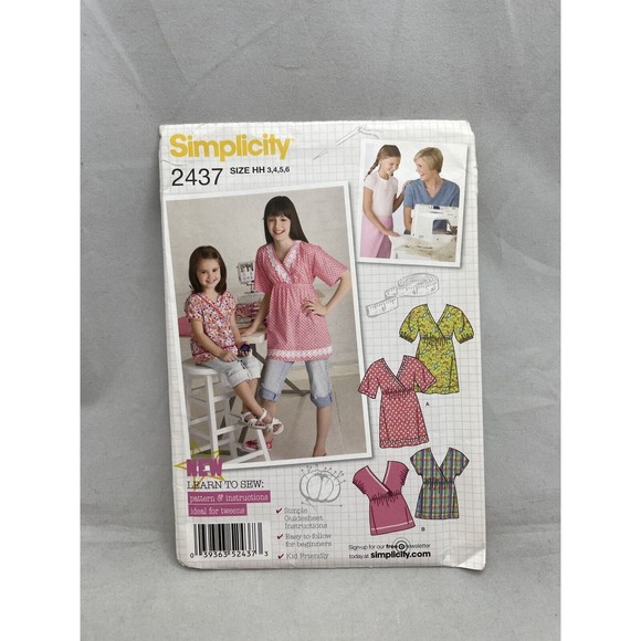 Simplicity | Art | Simplicity 2437 Sewing Pattern Crafts Size 36 ...